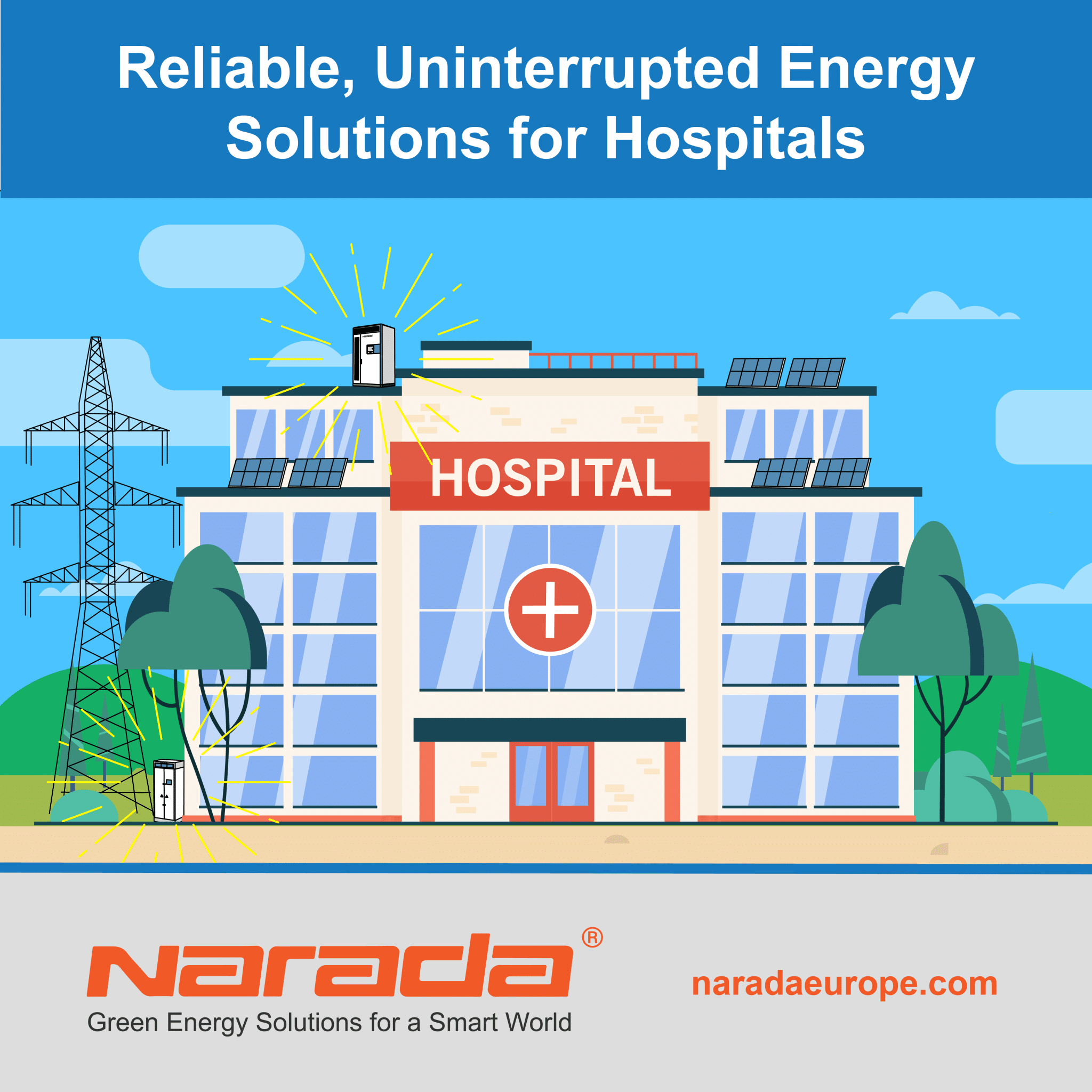 Reliable, Uninterrupted Energy Solutions for Hospitals - Narada Europe
